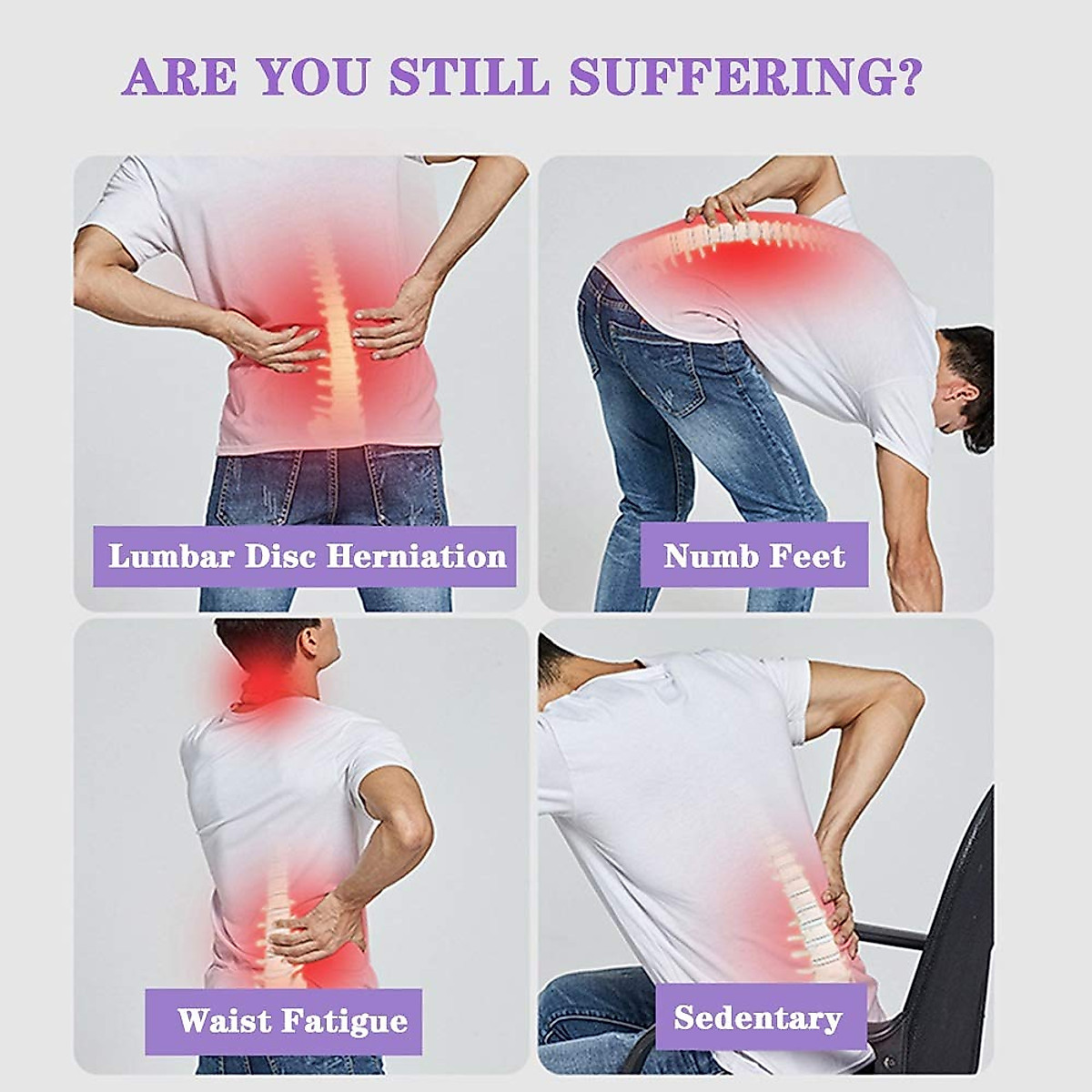 LSRRYD Lumbar Support Brace Back Support Brace Posture Corrector for Pain Relief and Injury Prevention for Men and Women (Color : Green)