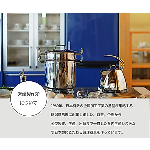 Miyazaki Seisakusho GEO-15YH Geo Yukihira Pot, 5.9 inches (15 cm), Made in Japan, Compatible with Induction All Heat Sources, 7 Layers Construction