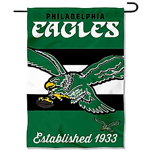 Philadelphia Eagles Retro Vintage Throwback Double Sided Garden Flag