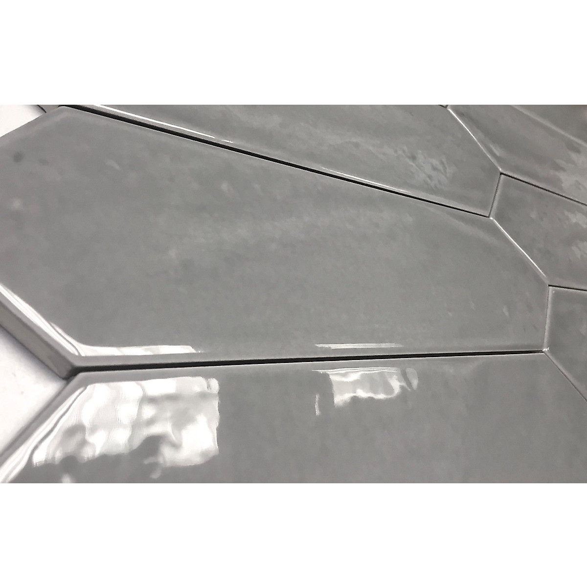 3x12 Modena Collection Smoky Gray Glazed Italian Ceramic Tile Backsplash Wall Bath