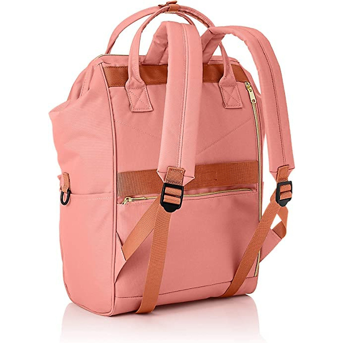 anello(アネロ) Anero ATB2521Z Backpack with Clasp, L, A4 Base, Water Repellent, Multiple Storage, PC Storage, Pink