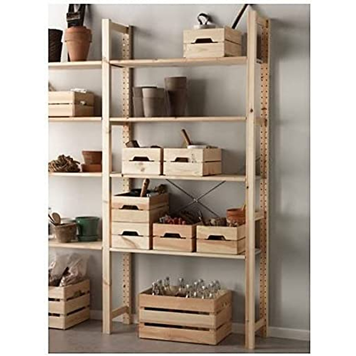 Ikea Knagglig Box, Pine, 9" x 12 1/4" x 6"