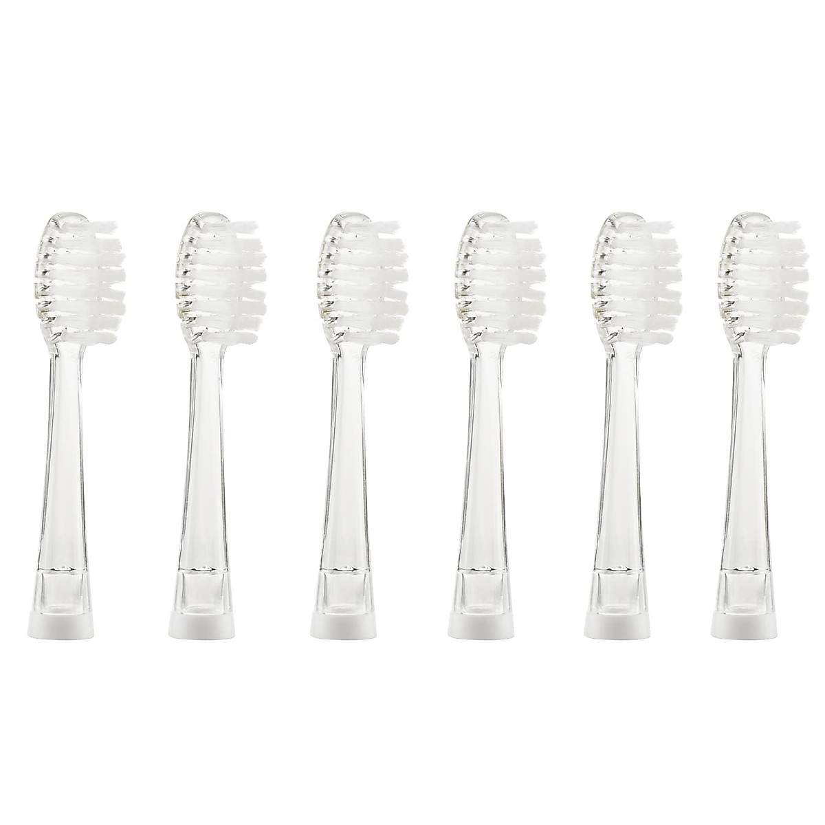 SEAGO Toothbrush Replacement Heads - SG977 SG513 - SEAGO Kids Toothbrushes Heads for Toddlers - Compatible with SEAGO Electric Toothbrushes Kids (White, 6-Pack)