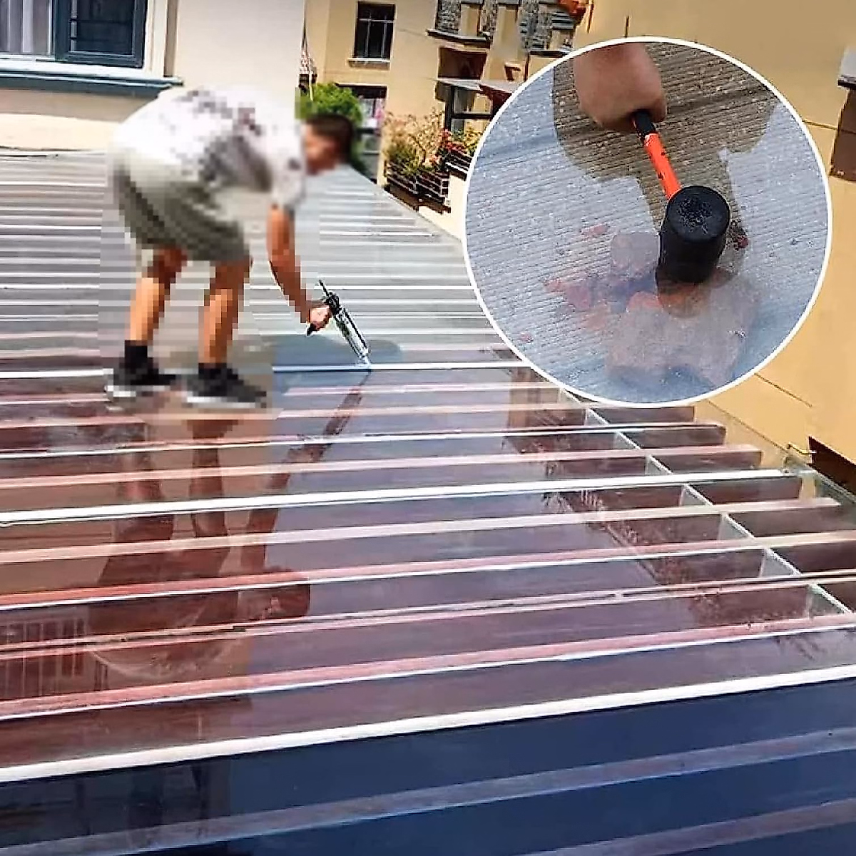 Clear Polycarbonate Sheets Poly Plastic Roof Panel,Anti-UV Rainproof,Transparent Acrylic Sheet,Greenhouse Canopy Carport Cold Frame Replacement Shed Panel,Easy to Bend & Cut (3.3 x 6.6ft)