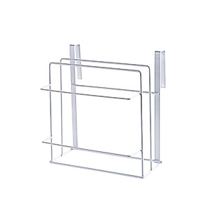 Cabilock Wall Mounted Towel Holder Metal Shelf Brackets Towel Rack with Shelf Chopping Board Holder Kitchen Pot Lid Organizer Cord Holders Kitchen Storage Shelves Iron Holding Rack Cupboard