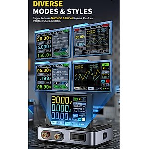 DPS 150 CNC DC Power Supply Variable, 30V 5A 150W Adjustable DC CNC Power Supply with 2.8-inch HD IPS Color Screen for Experimental Research, Engineering Development