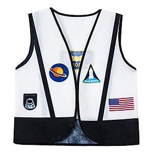 Tigerdoe - Astronaut Costume for Kids - Vests, Helmets, and Astronaut Party Favors - Outer Space Party - NASA Party (Astronaut Vests and Helmets)