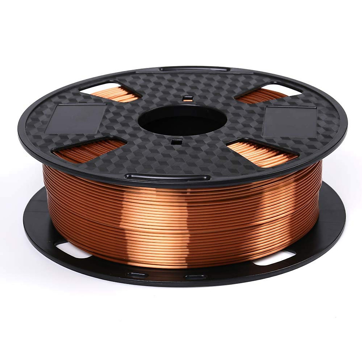 Silk Copper PLA Filament 1.75 mm 1KG 3D Printing Filament 2.2LBS Shine Silky Metallic Metal Copper Gold Silver Bronze PLA 3D Printer Material HZST3D