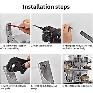 30 Inch Stainless Steel Wall Shelf Metal Shelving Heavy Duty Commercial or Household Grade Wall Mount Microwave with Fixing Kit Microwave Support Load 120lb/55kg Microwave Oven Shelf (Width 30 in)