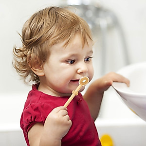 1 Set Toothbrush Portable Toothbrush Silicone Tongue Cleaner Teeth Faster and Safer Light Yellow