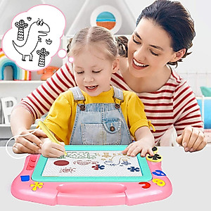 Toddler Toys for 1 2 3 4 5 Year Old Girls Boys, Magnetic Drawing Doodle Board Gifts for 1 2 3 4 Year Old Kids, Doodle Board Learning Toys for Toddlers Age 1 2 3 4 5 Christmas Birthday Gifts