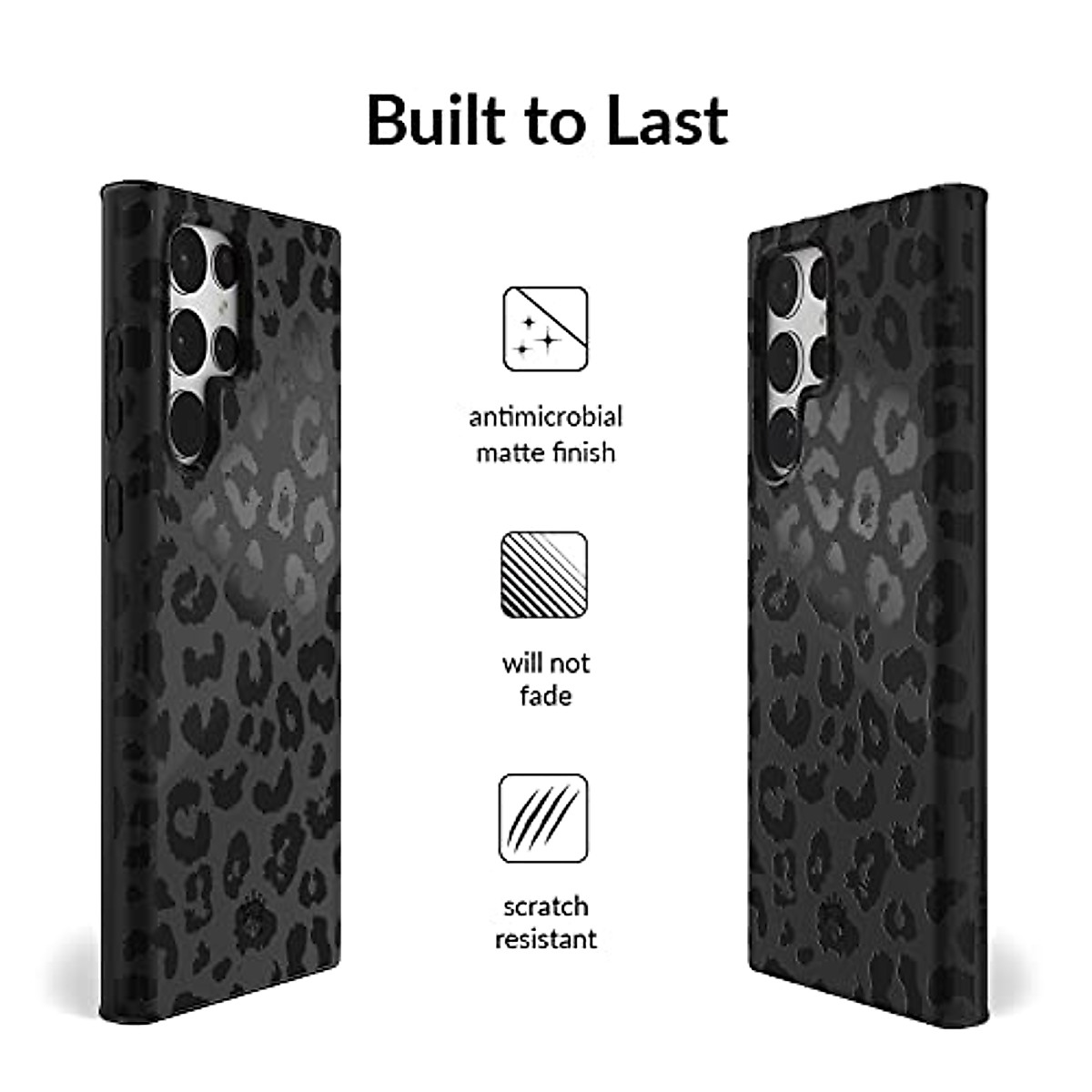 Velvet Caviar Compatible with Samsung Galaxy S23 Ultra Case for Women [8ft Drop Tested] Cute Protective Phone Cases - Black Leopard (S23 Ultra, 2023 Release, 6.8")