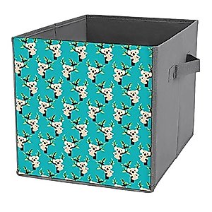 Koala Bear Eucalyptus Tree Canvas Collapsible Storage Bins Cube Organizer Baskets with Handles for Home Office Car