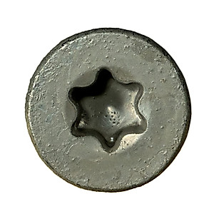 Saberdrive Star Drive Floorboard Screws with Wings, 1lb Box, Approx. 32 Pieces - 1/4" x 3" Self Tapping Screws, Heat, Abrasion, & Corrosion Resistant Thread Forming Metal Screws for Flooring, Repair