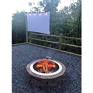 FIREBUGGZ Round Fire Pit Insert, 39" Outside Diameter x 31" Inside Diameter, Heavy Duty Stainless Steel Fire Pit Insert for Outdoors