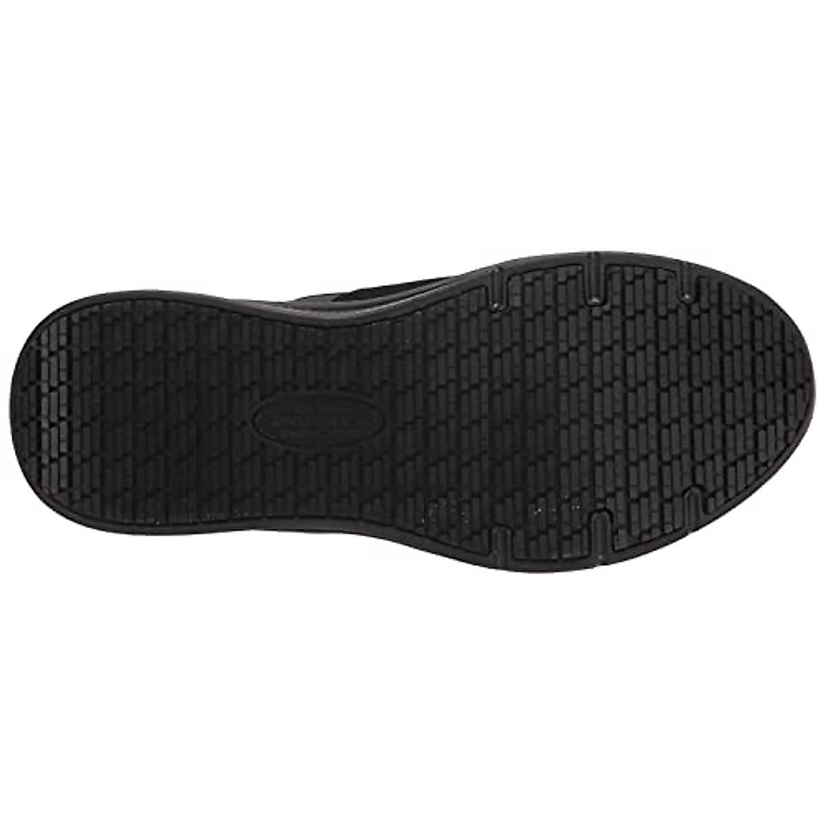 Skechers Women's Slip on Athletic Food Service Shoe, Black, 9.5 Wide