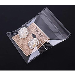 JOSDIOX Cookie Bags for Gift Giving,Self Sealing Cellophane Bags,Clear Resealable Cellophane Bags Self Adhesive Individual Cookie Bags for Packaging 200Pieces (3 x 4)