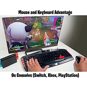 Keyboard and Mouse Converter Adapter for Nintendo Switch, Switch LITE, Series X/S, Xbox One, PS4 and PS3, Connect Keyboard and Mouse to Your Console