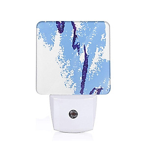 Delhiponics Graffiti Art Night Light Dusk to Dawn Smart Sensor,White Led Nightlight for Bedroom,Bathroom,Kitchen,Hallway,Stairs,Energy Efficient,Decor Desk Lamp