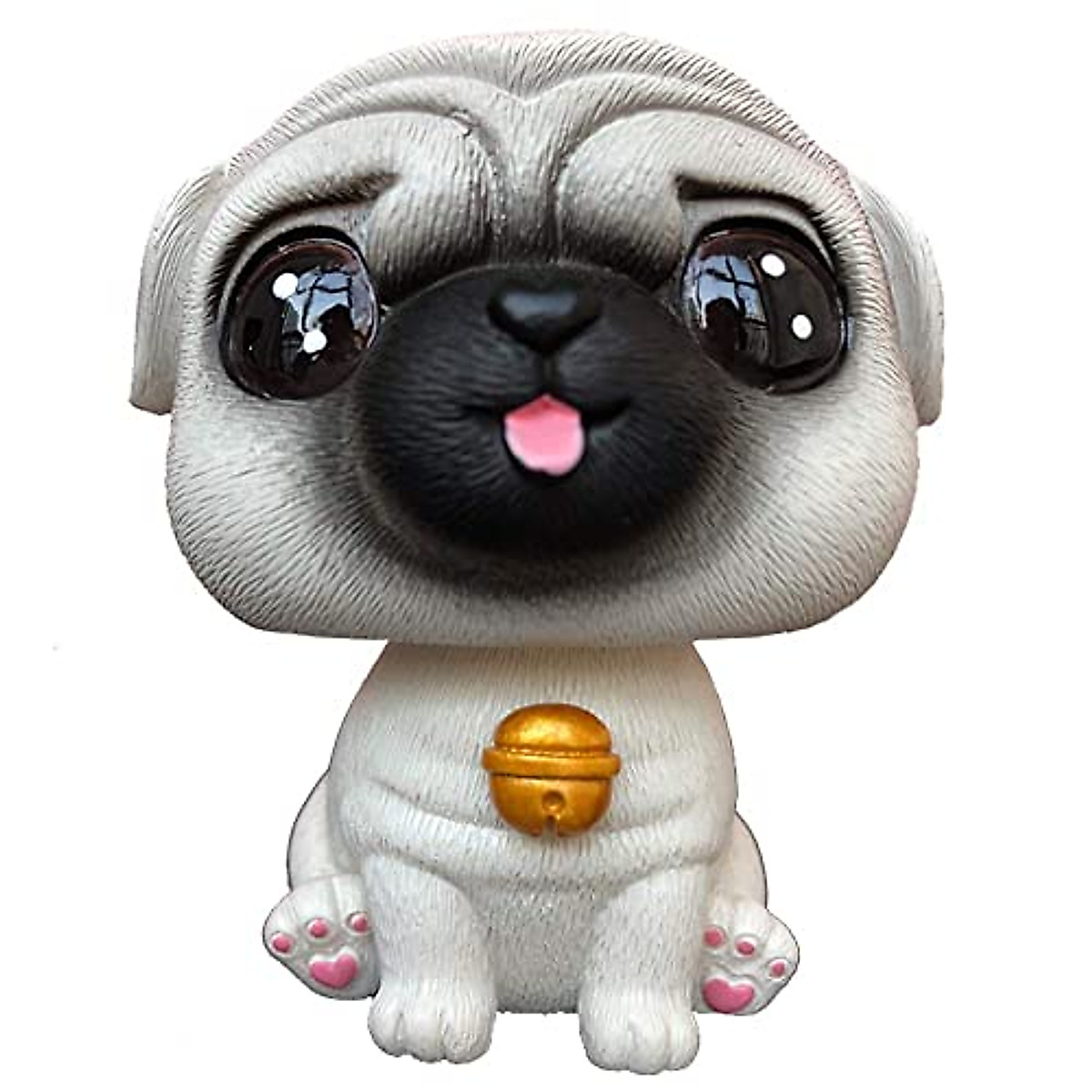 Cute Pug Bobble Head Toy for Car & Office Decoration
