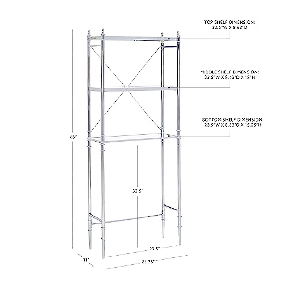 Linon Spacesaver, Chrome