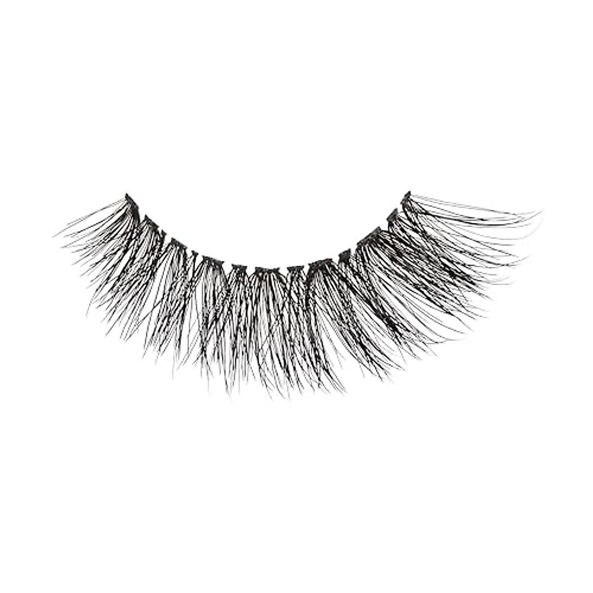 KISS Sister Nature False Eyelashes, Sage', 12 mm, 100% Natural Hair, Recyclable Paper Box, Printed with Soy Ink, Cruelty Free, Vegan, Includes 1 Pair of Reusable Strip Lashes