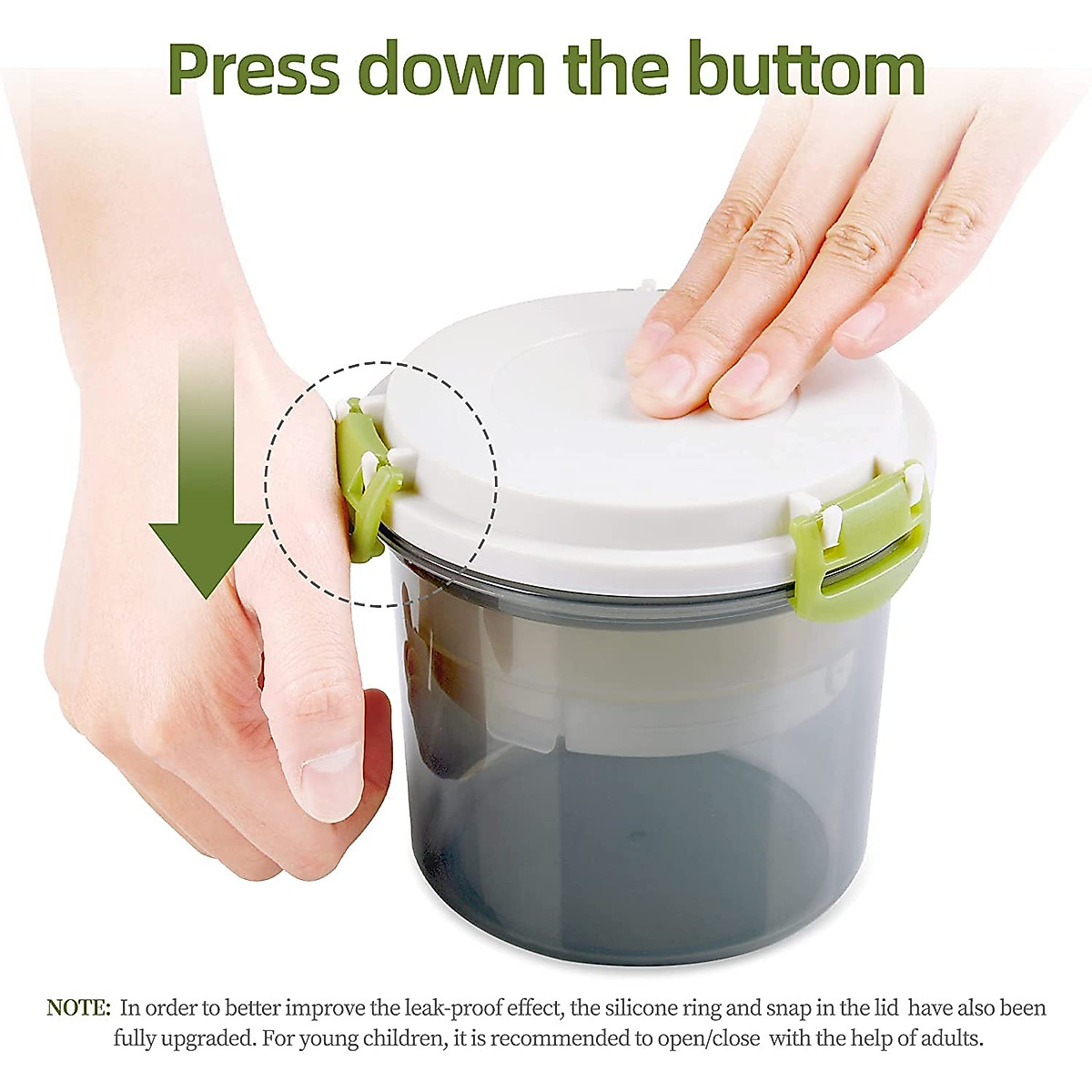 Genteen Overnight Oats Containers with Lids, Yogurt Parfait Cups with Lids Snack Containers with Topping Cereal or Overnight Oats Container Ideal for Meal Prep Breakfast Protion Control 20OZ(Orange)