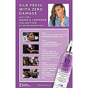 Design Essentials Agave & Lavender Moisturizing Blow-Dry & Styling Primer, 8 Ounce