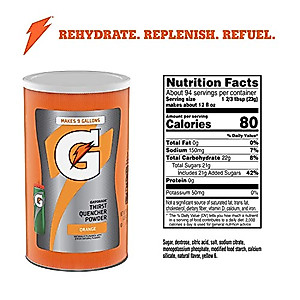 Gatorade Thirst Quencher Powder, Orange, 76.5oz Canister