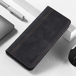 AKABEILA Case for One Plus Nord CE 3 Lite 5G Premium PU Leather Flip Wallet Case with Magnetic Closure Kickstand Card Slots Folio Mobile Phone Case Cover Protective Case Black