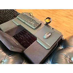 Couchmaster® nerdytray (Snack Tray/Storage) with clamp for CYBOT, CYCON, CYWORX by nerdytec