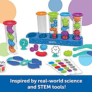 Learning Resources Silly Science Fine Motor Sorting Set, STEM Toys for Kids, Educational Toy, Preschool Fine Motor Skills, PreK Manipulatives, 55 Pieces, Age 3+ Gifts for Boys and Girls
