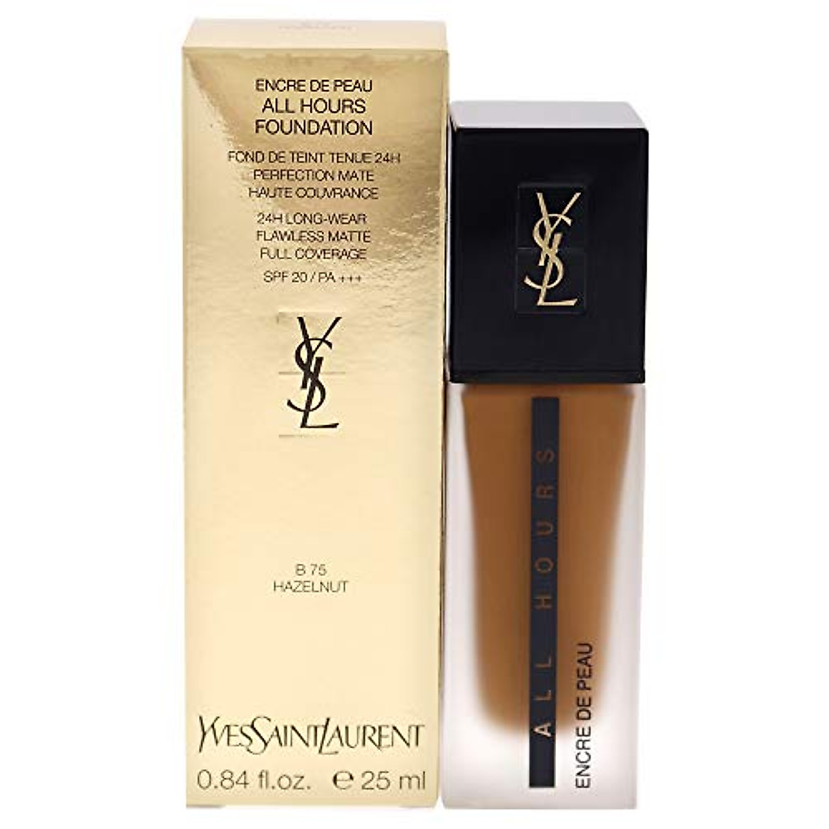 Yves Saint Laurent All Hours Foundation SPF 20 - B75 Hazelnut Women Foundation 0.84 oz I0114159
