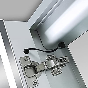 LEDMyplace 72 X 30 Inch LED Lighted Bathroom Mirror Medicine Cabinet Double Sided Mirror On/Off Switch Hector Style