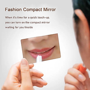 ANFAFUN Travel Makeup Bag - Large Capacity Handing Cosmetic Bag, PU Leather Waterproof & Divider Flat Lay Make Up Bag Organizer with Makeup Mirror‘s Toiletry Bags for Women (makeup bag-pink)