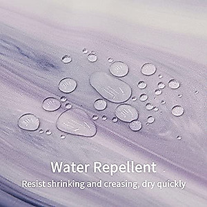 MitoVilla Purple Marble Shower Curtain Set, Abstract Fabric Curtain for Bathroom Decor, Modern Standard Curtain for Bathtub, Lavender Washable , 72 x 72