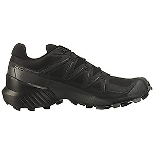Salomon Speedcross 5 Trail Running Shoes for Men, Black/Black/Phantom, 9