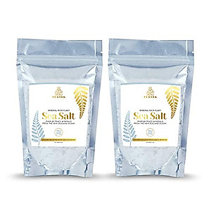 TURNER Mineral-Rich Flaky Sea Salt, Made in New Zealand, Kosher Flakes, 420 gramm, Premium Gourmet, Unprocessed, 84 Minerals & Trace Elements, 100% All-Natural, Solar & Wind Harvested, Lab Certified