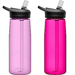 CamelBak eddy+ BPA Free Water Bottle 25 oz, 2-Pack, Dusty Lavender / Deep Magenta