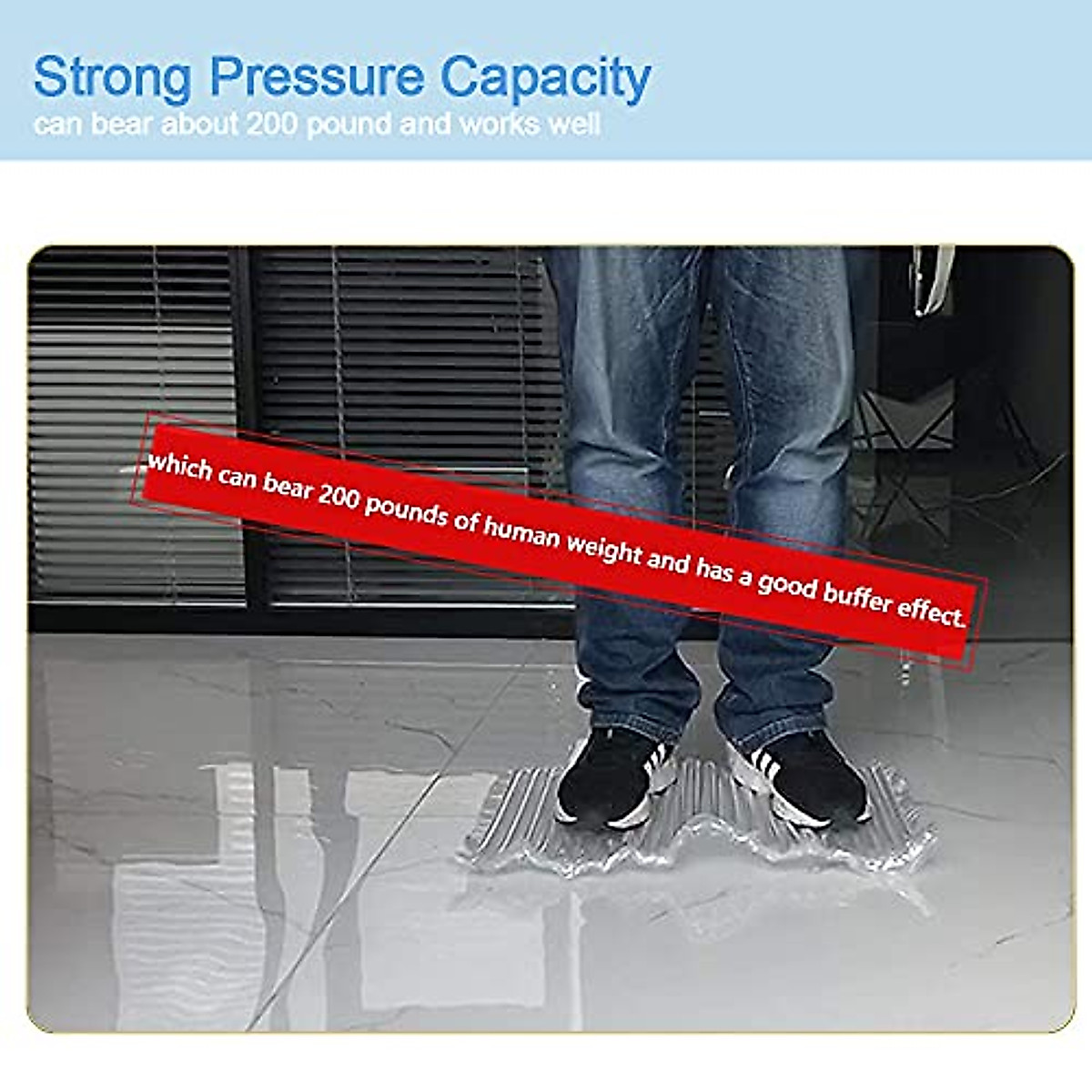 Inflatable Column, packing paper for moving breakables,Easy to Tear, Large Bubble, Thicker & Durable for Packing, Delivering & Moving (12inch x935Feet /Roll)