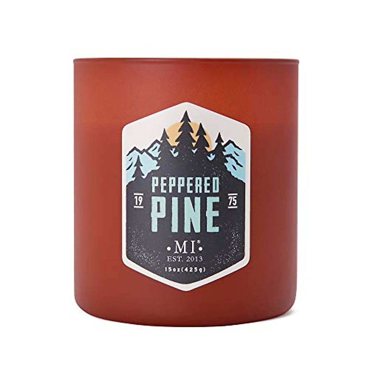 Manly Indulgence Peppered Pine Scented Jar Candle for Men, 2 Cotton Wick, All American Collection, Red, 15 oz - Up to 60 Hours Burn, Soy Blend Wax, USA Poured (Pack of 3)