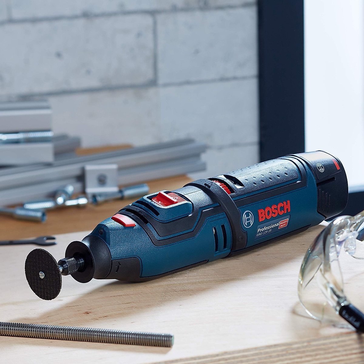 Bosch Professional 06019C5000 GRO 10.8 V Rotary Tool Bare Unit - Blue