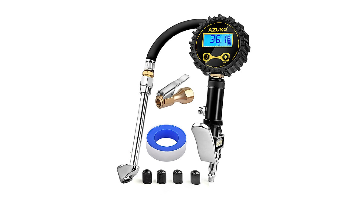 Reliable AZUNO Digital Tire Inflator - 200 PSI Power