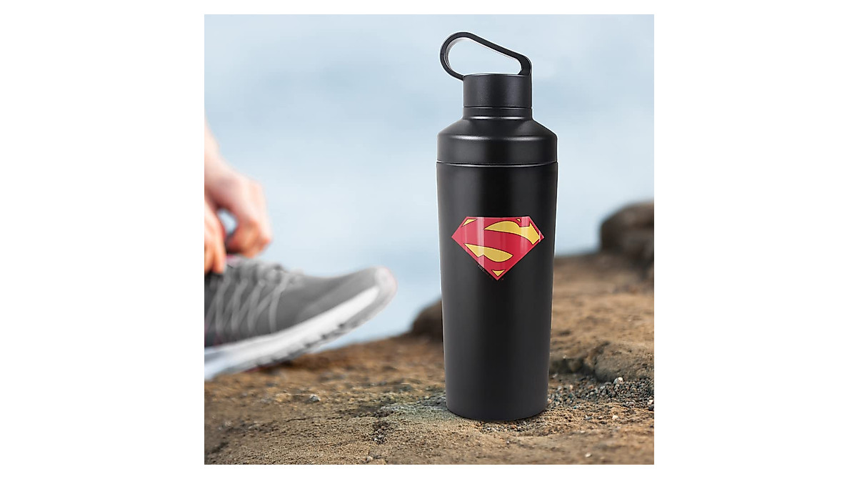 Superman New 52 Insulated Water Bottle - 18 oz & Leak Resistant