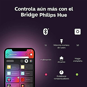 Philips Hue 468942 Single Premium BR30 Smart Bulb Downlight for 5-6 inch recessed cans, 16 million colors (Hue Hub Required, Works with Alexa), Old Version, White and Color Ambiance