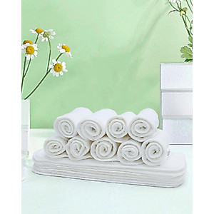 Babygoal Reusable Cloth Diaper Inserts Pack of 12, Absorbent & Breathable Liners, 3-Layer Microfiber Inserts for Cloth Diapers 12T