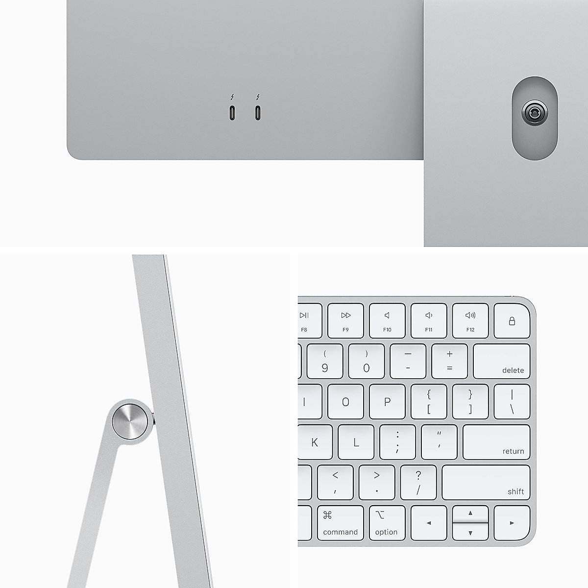 Apple 2021 iMac All in one Desktop Computer with M1 chip: 8-core CPU, 7-core GPU, 24-inch Retina Display, 8GB RAM, 256GB SSD Storage, Matching Accessories. Works with iPhone/iPad; Silver