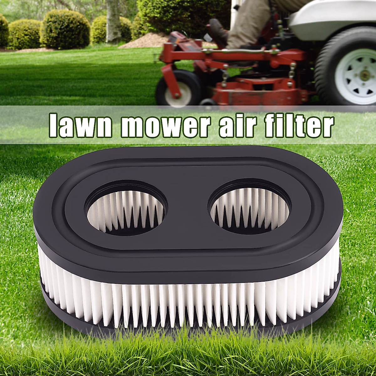 Frenchsh 593260 Air Filter tb110 Air Filter 798452 334404 Lawn Mower Air Cleaner Replacement Filters for 4247 5432 5432k 09P00 09P702 550E 500EX 550EX 625 575EX Mower Series Engine Accessories(4 PCS)