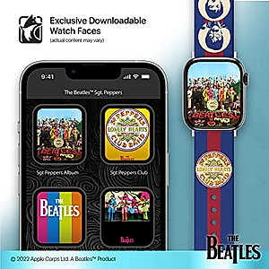 The Beatles - Sgt. Pepper's Lonely Hearts Club Band Smartwatch Band - Officially Licensed, Compatible with Every Size & Series of Apple Watch (watch not included)