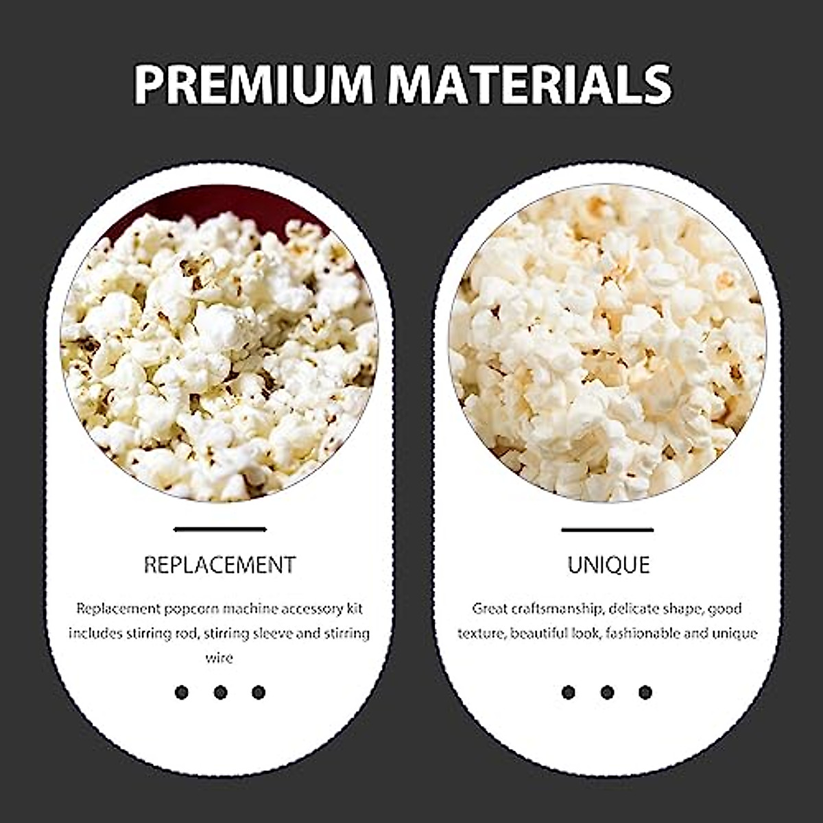 DOITOOL Popcorn Machine Mixer Popcorn Stirring Rods Popcorn Maker Whisk for Popcorn Machine Parts Replacement Accessoroies